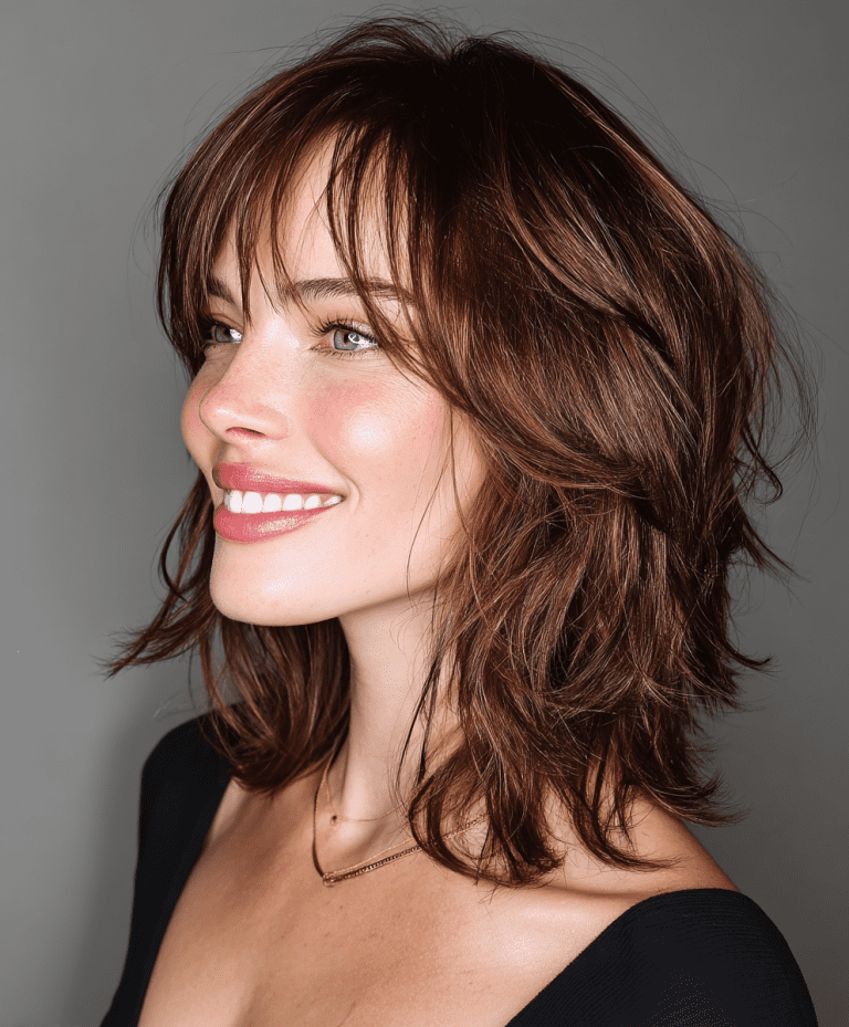 Mid Length Hair With Layers: 35 Stunning Styles for Volume ...